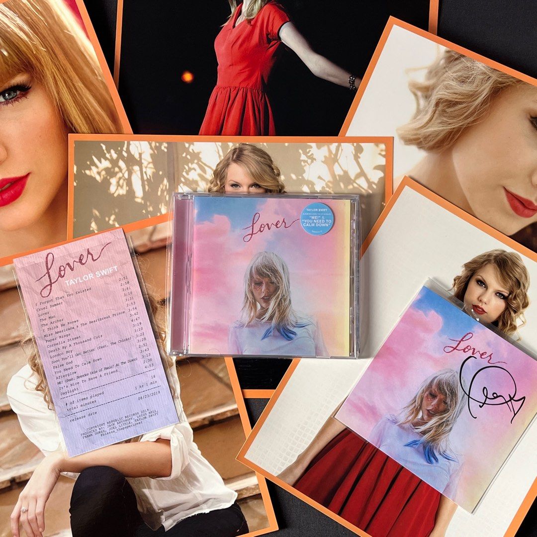 TAYLOR SWIFT - Lover CD/ALBUM (with faux signed & poster), Hobbies ...