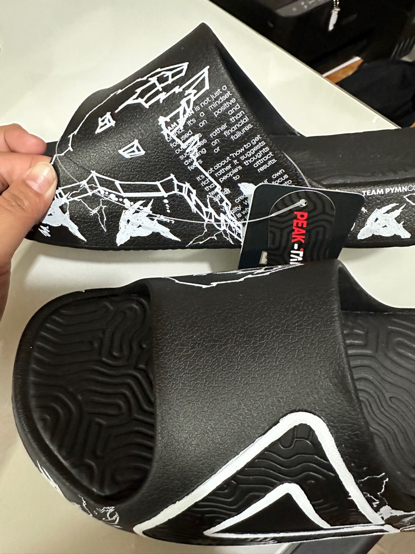 Team Payaman x Peak: Dream Chaser Collection (Unisex Slides), Men's Fashion, Footwear, Casual ...