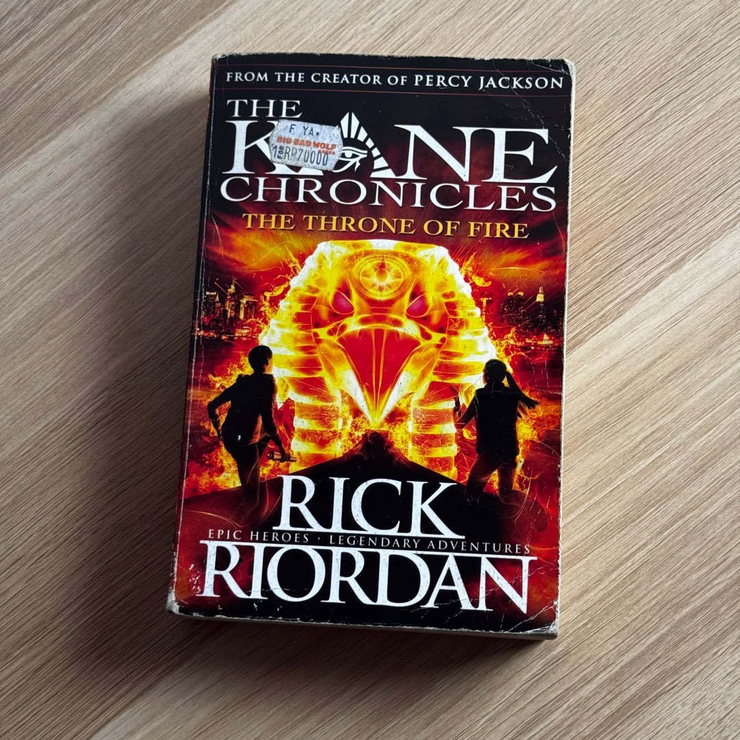 The kane chronicles the throne of fire rick riordan percy jackson, Buku ...
