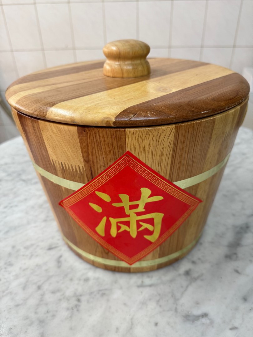 Wooden Rice Bucket | Tong Nasi | Bekas Nasi, Furniture & Home Living ...