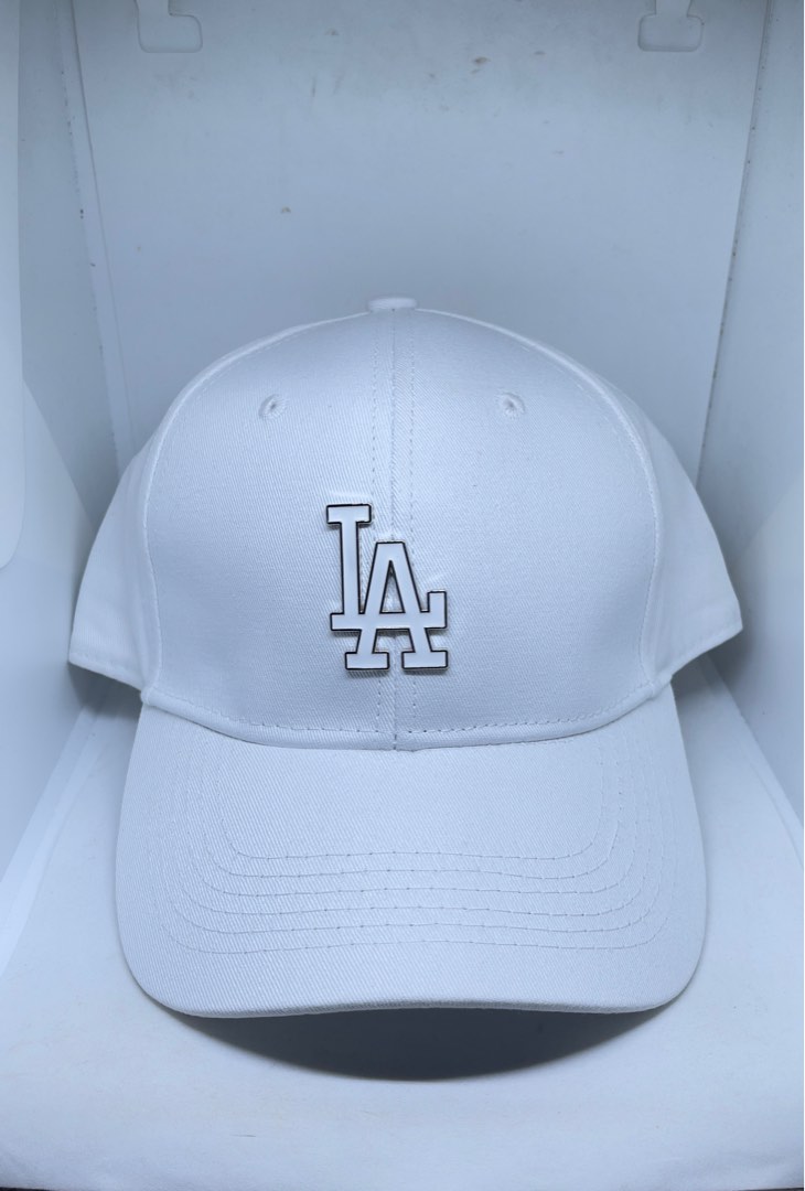 Topi MLB LA Logo Besi, Fesyen Pria, Aksesoris, Topi di Carousell