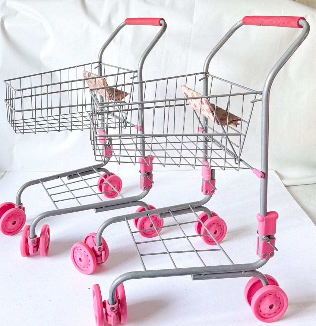 CUBY Toy Shopping Trolley Basket for Kids - Role Play Pretend Toy for ...