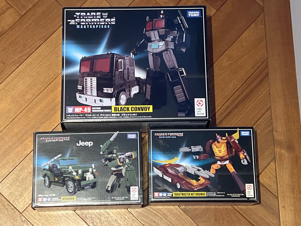 Transformers masterpiece mp 49 mp 47 mp 40 hot rod black convoy optimus ...