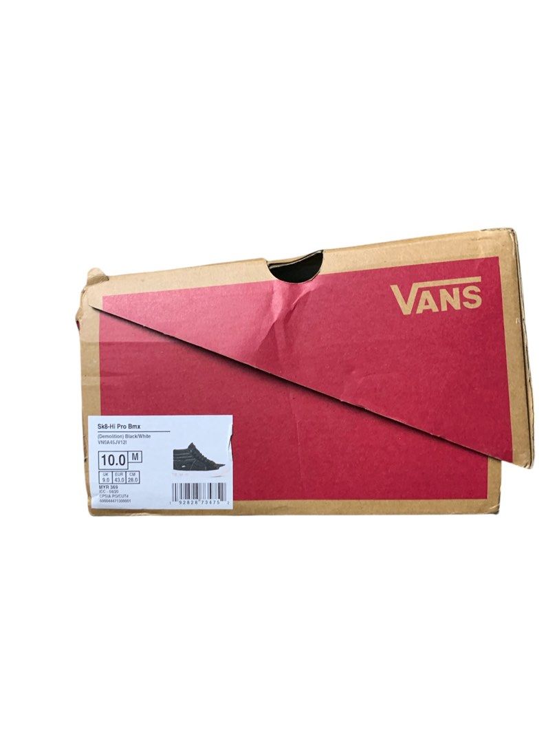 Vans Sk8-Hi Pro BMX Demolition Black White , Men's Fashion, Footwear ...