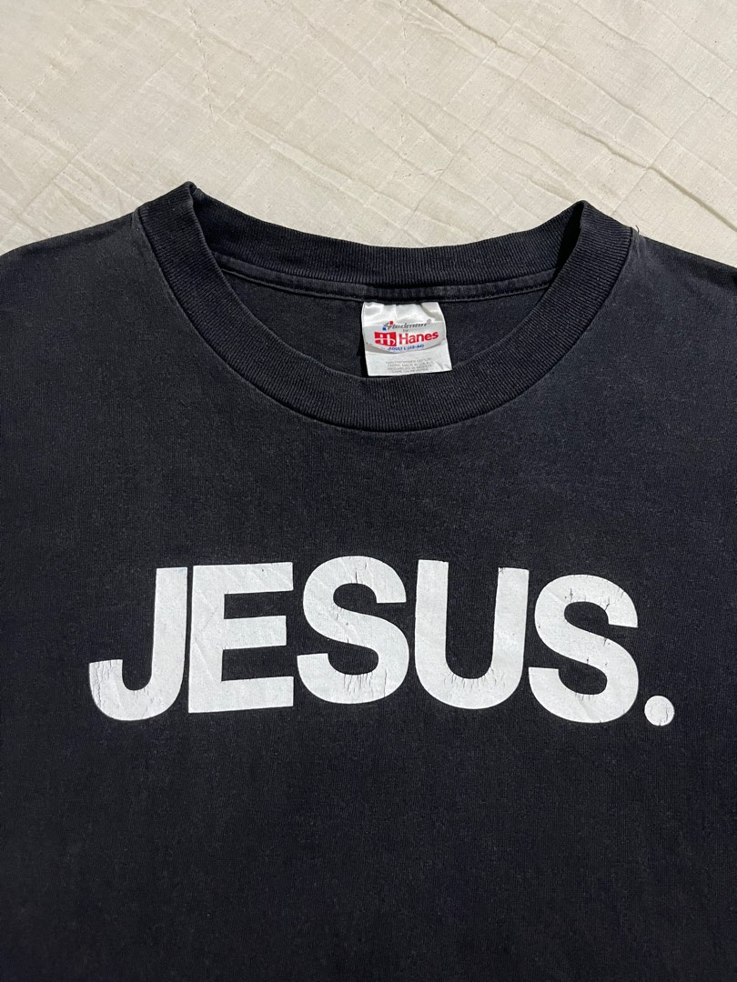 Vintage 90s Jesus Spell Out Tee, Men's Fashion, Tops & Sets, Tshirts ...