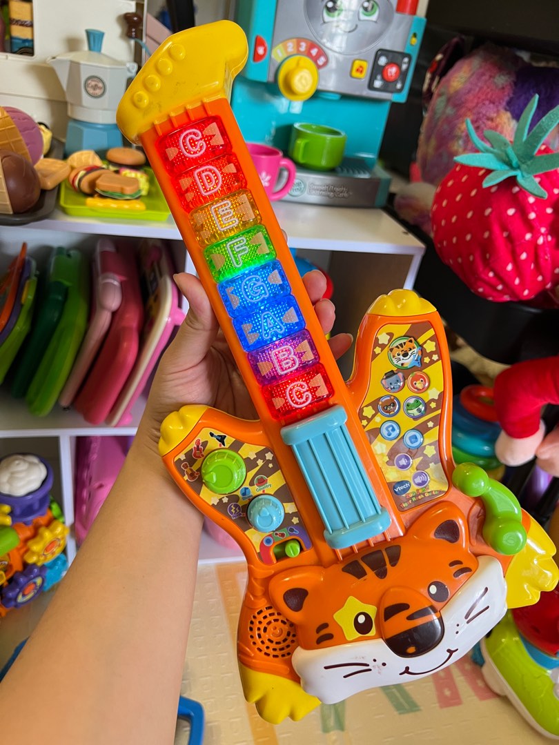 Vtech Zoo Jamz Tiger Rock Guitar, Hobbies & Toys, Toys & Games on Carousell