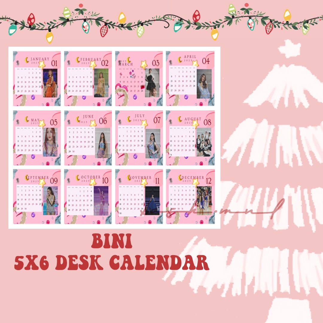 5X6 BINI DESK CALENDAR, Hobbies & Toys, Stationary & Craft, Handmade ...