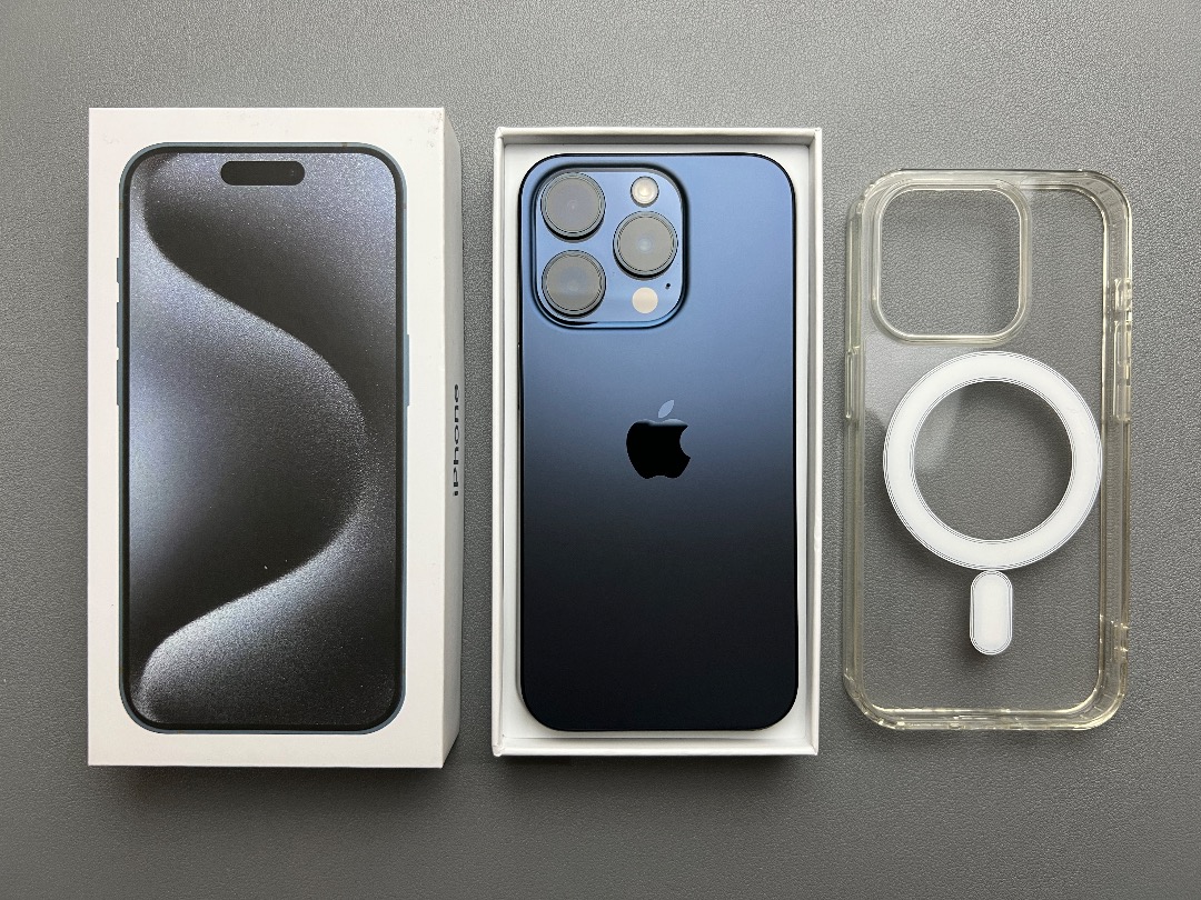 Apple iPhone 15 Pro 128 Blue Titanium NTC Approved Openline Complete ...