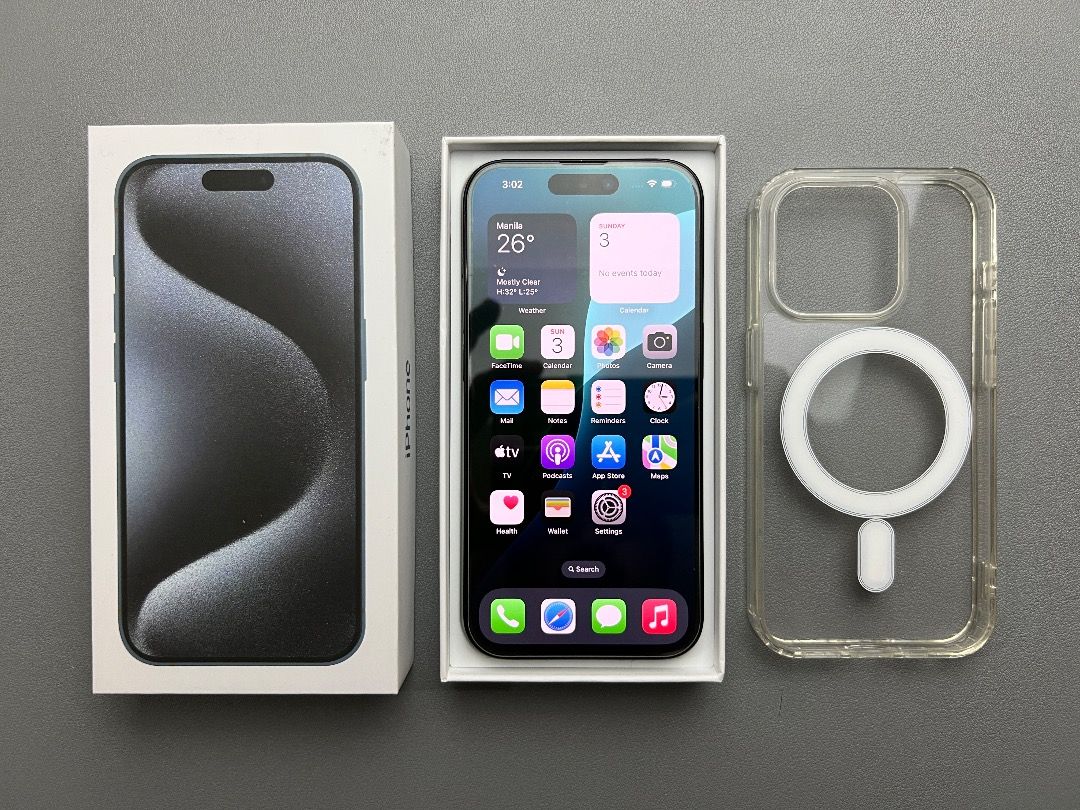 Apple iPhone 15 Pro 128 Blue Titanium NTC Approved Openline Complete ...