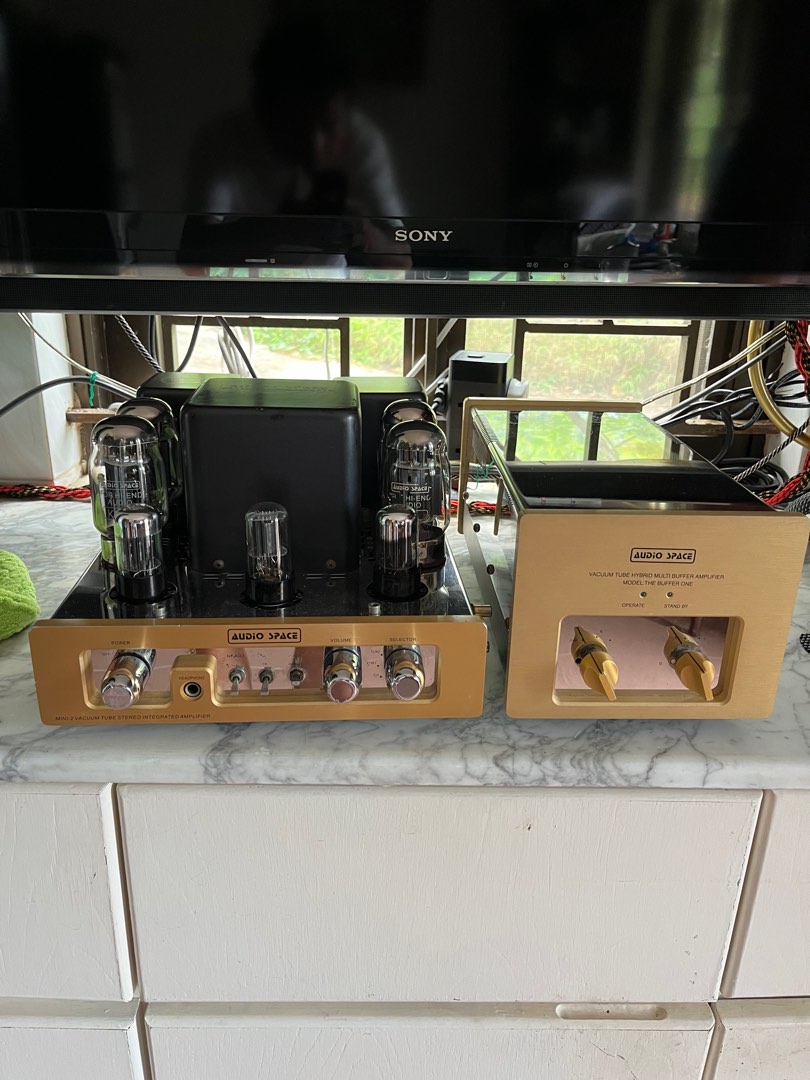 AUDIO SPACE (MINI-2 KT88x4+THE BUFFER ONE), 音響器材, 可攜式音響設備 - Carousell