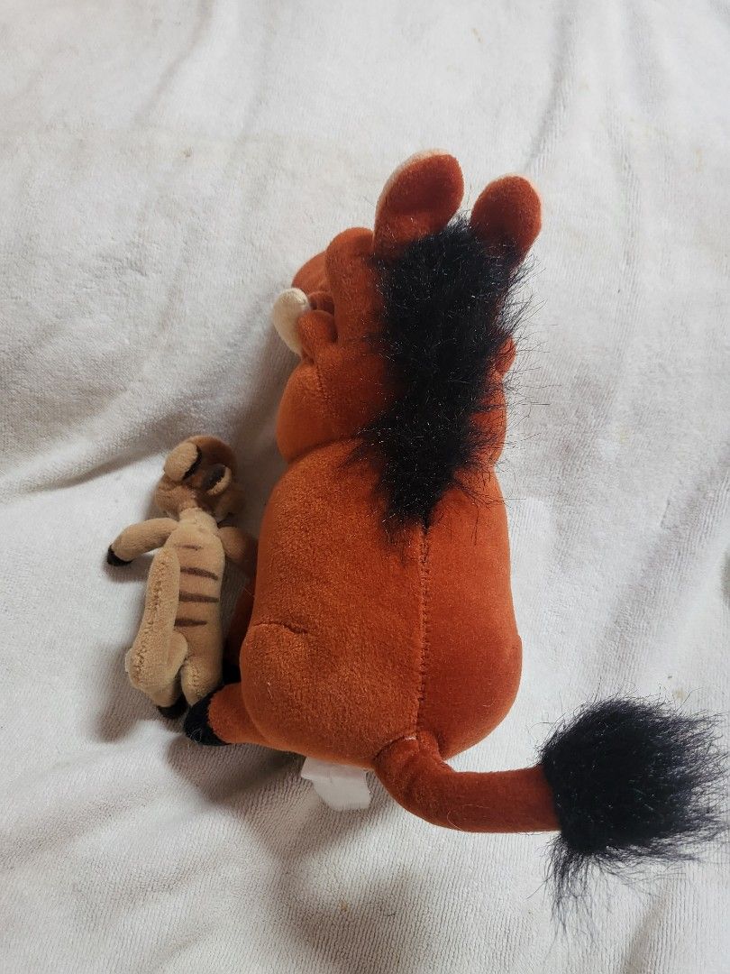 Authentic Disney The Lion King Pumbaa & Timon Plush Soft Toy, Hobbies ...