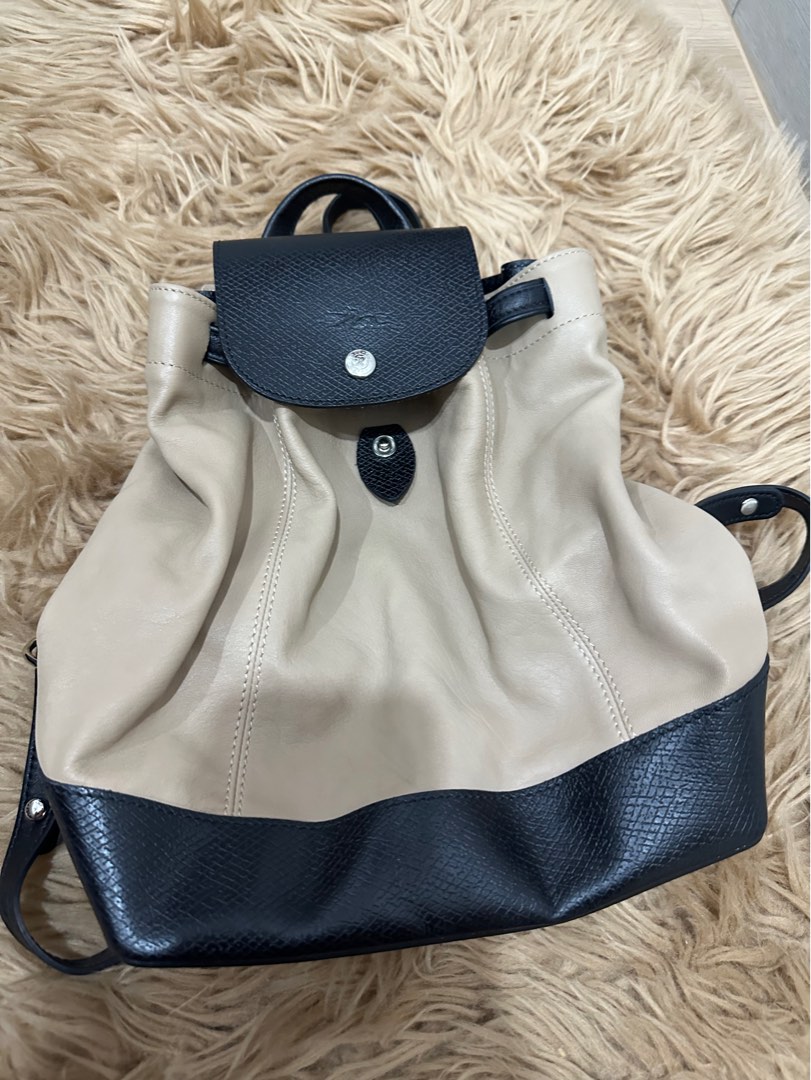 Authentic Longchamp Leather Backpack, Luxury, Bags & Wallets on Carousell