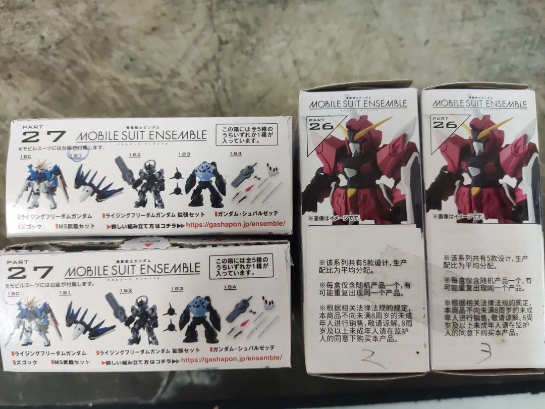 Bandai Gundam Mobile Suit Ensemble 26+27 ( MSE 26 27 ) No.170/171/180 ...