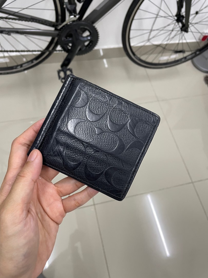 Coach Money Clip Wallet, Luxury, Bags & Wallets on Carousell