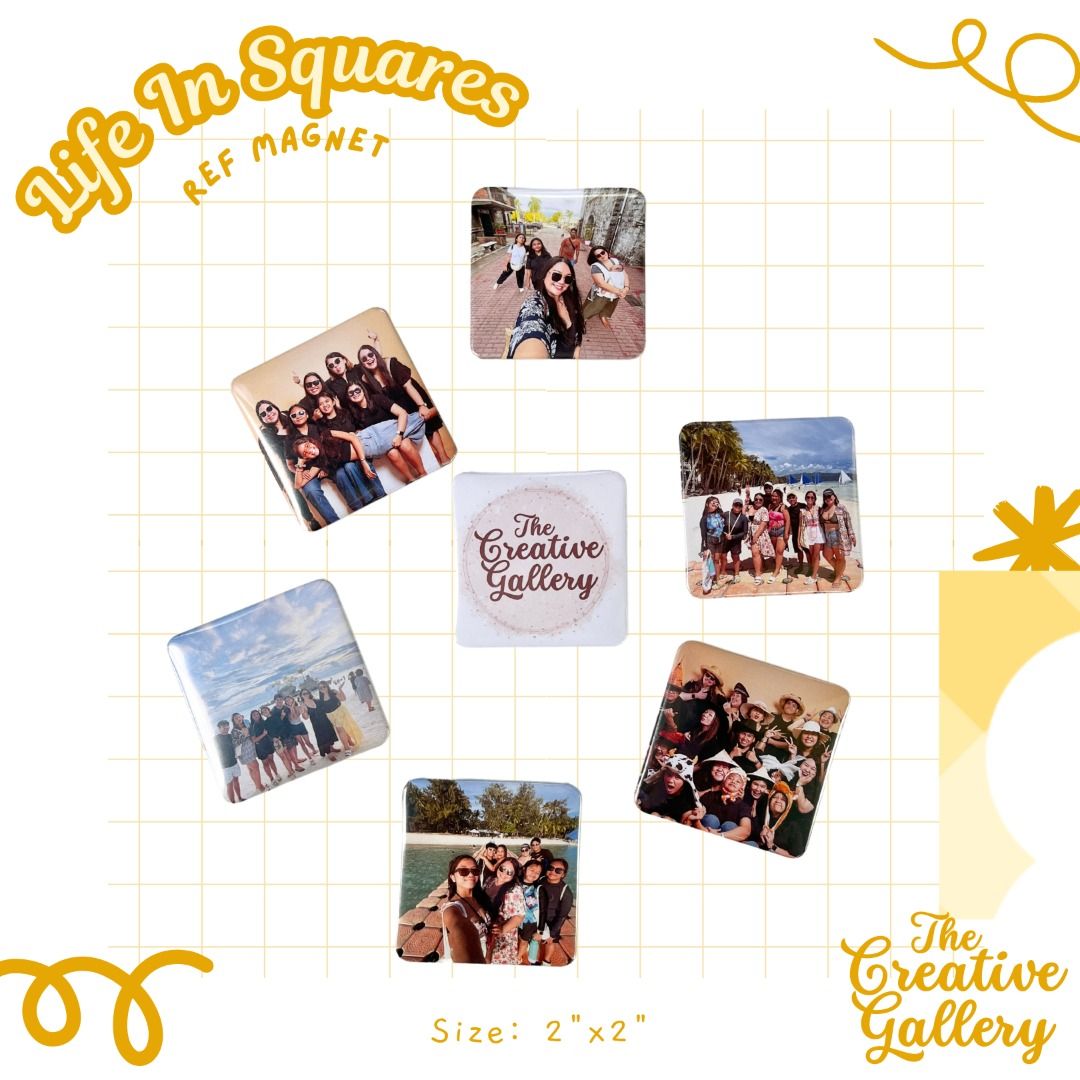 Custom Print Square Ref Magnet as low as 48/pc. | Souvenirs, Giveaways ...