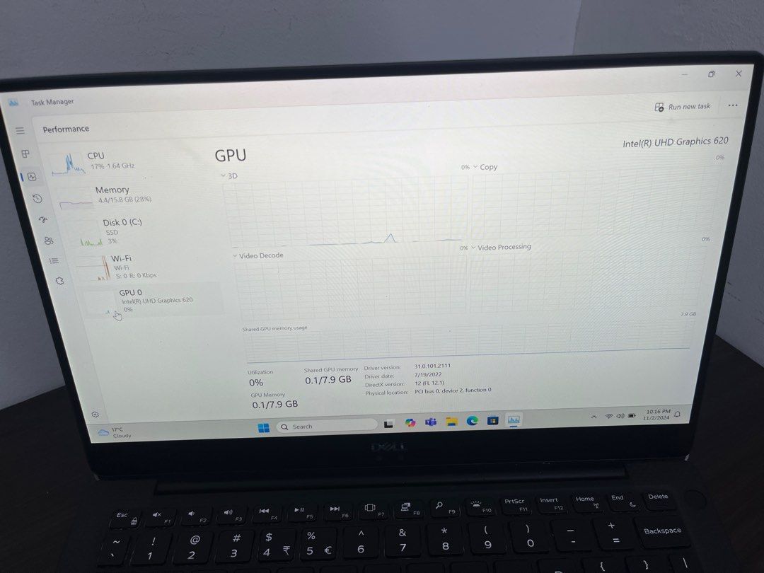 Dell XPS 13 9370 || intel i5/8th Gen || 16GB Ram || 512GB SSD || 13inch ...