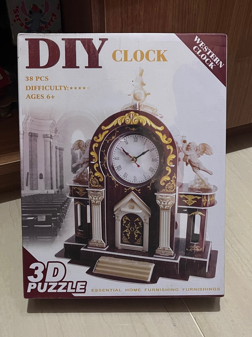 diy standing clock 3d puzzle, Hobbies & Toys, Stationary & Craft ...