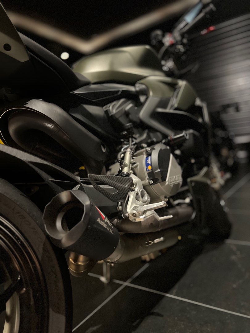 DUCATI STREETFIGHTER / PANIGALE V2 AUSTIN RACING DE-CAT RACE EXHAUST ...