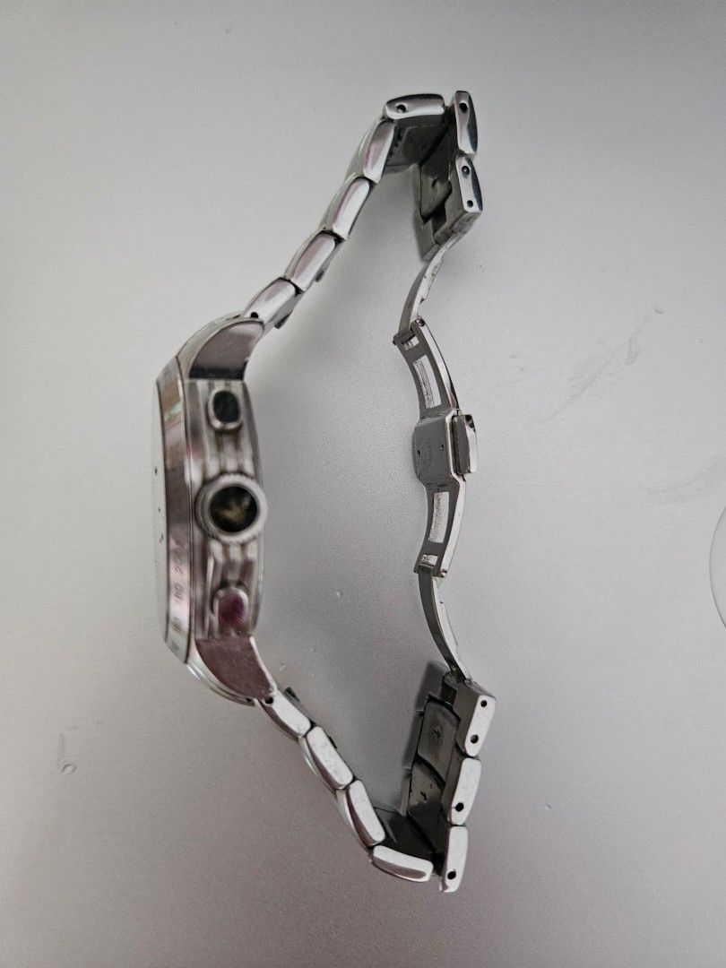 Emporio Armani Men's AR0636 Chronograph Black Dial Stainless Steel ...