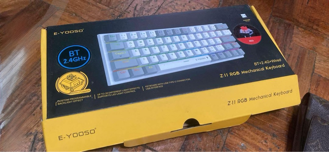 E-yooso z11 RGB mechanical keyboard bt+2.4g+ wired, Computers & Tech ...