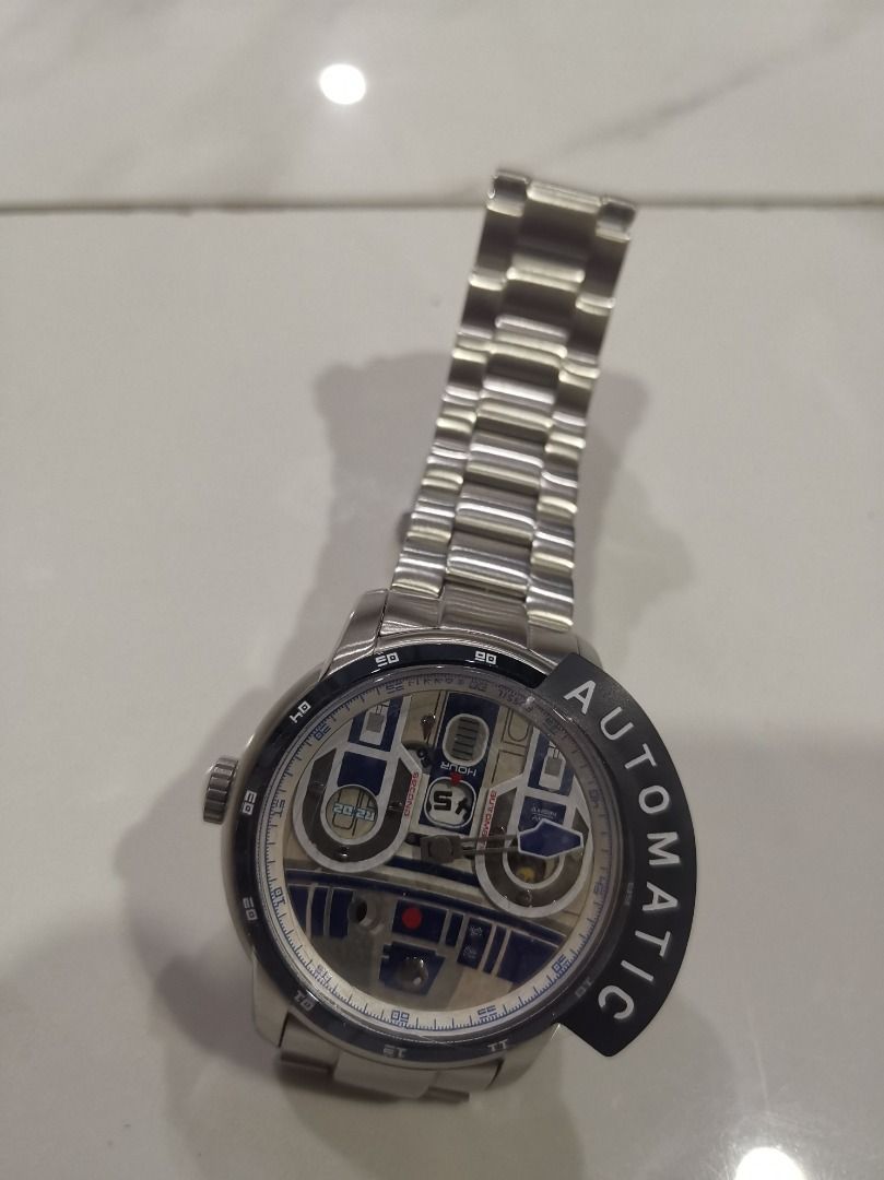 Fossil Limited Edition Star Wars R2-D2 Automatic Stainless Steel Watch ...