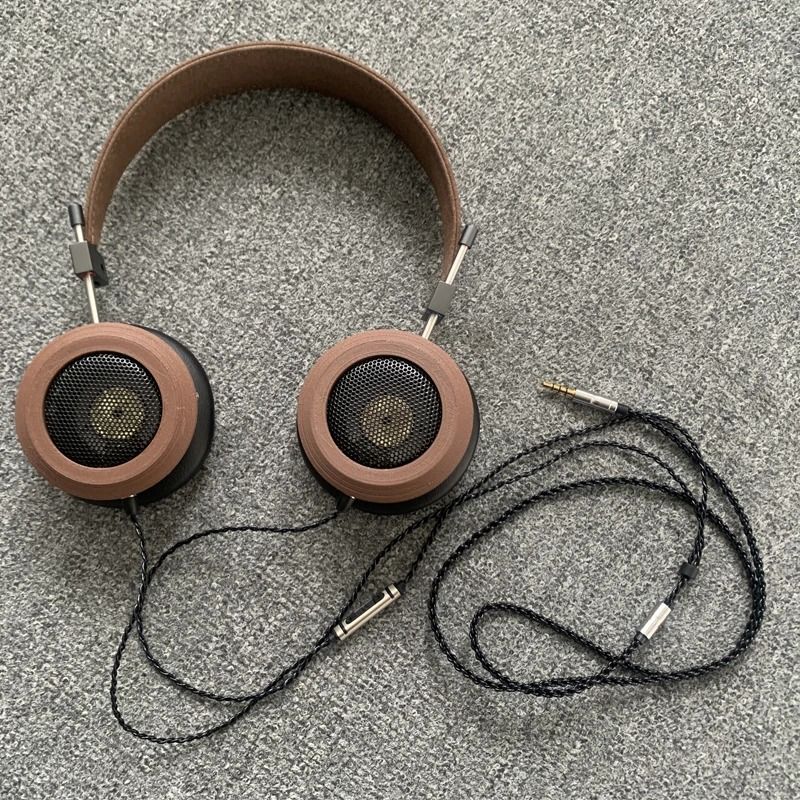 HIFI Retro Headphones Open Mmcx Version Wired Over-ear Headsets 3D ...