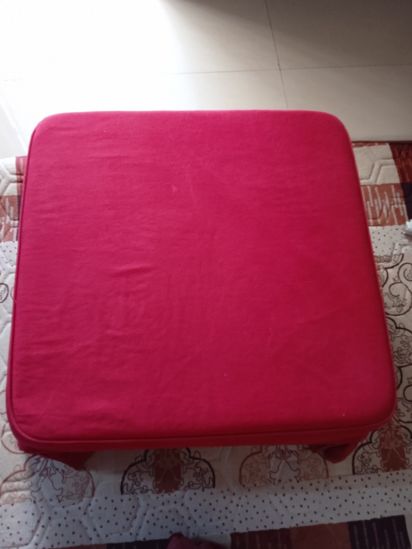 IKEA EKTORP foot stool red color, Furniture & Home Living, Furniture ...