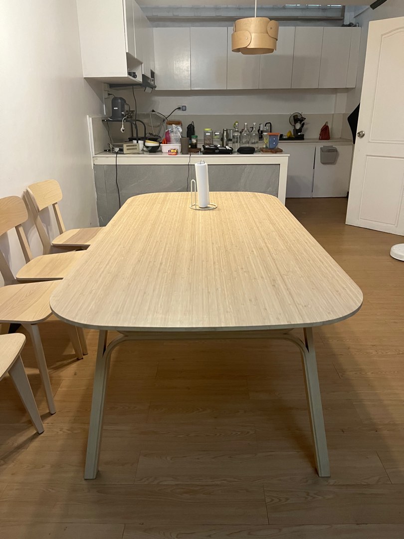 IKEA VOXLOV Dining Table (seats 6 people), Furniture & Home Living ...