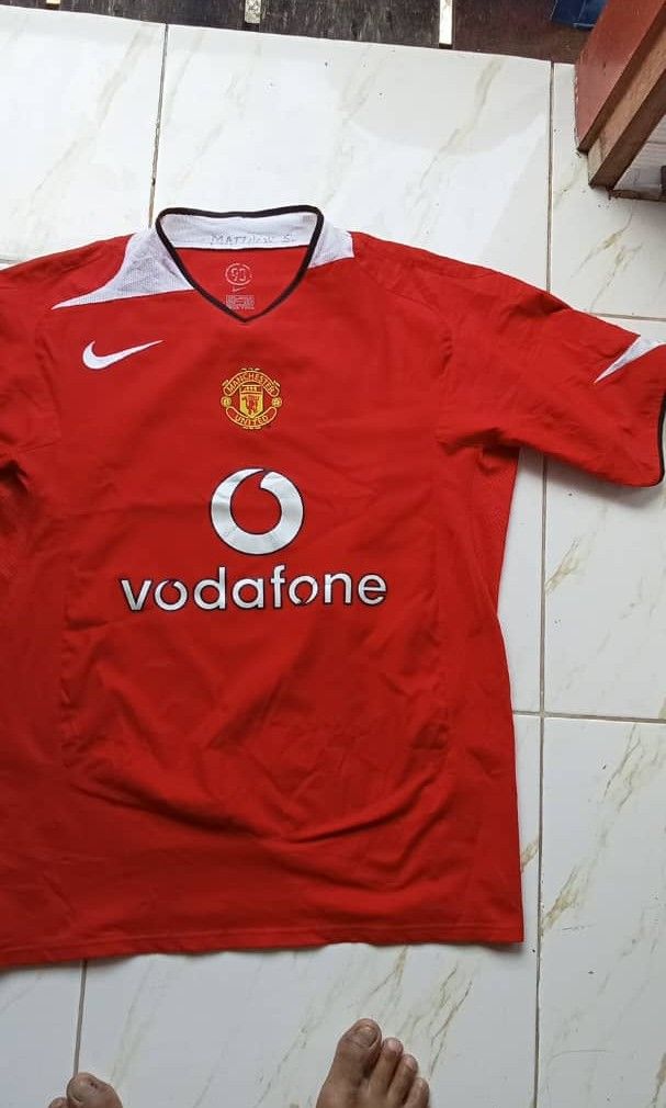 Jersey Manchester united 2004/06 original name set cr7, Men's Fashion ...