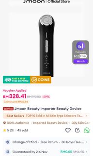 JMOON 12-Electrode Oversize Iron Beauty Device, Beauty & Personal Care ...