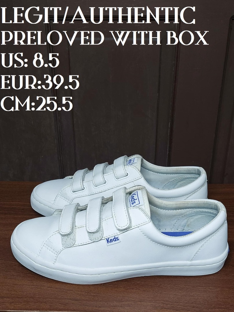 Keds White Strap w/box, Women's Fashion, Footwear, Sneakers on Carousell