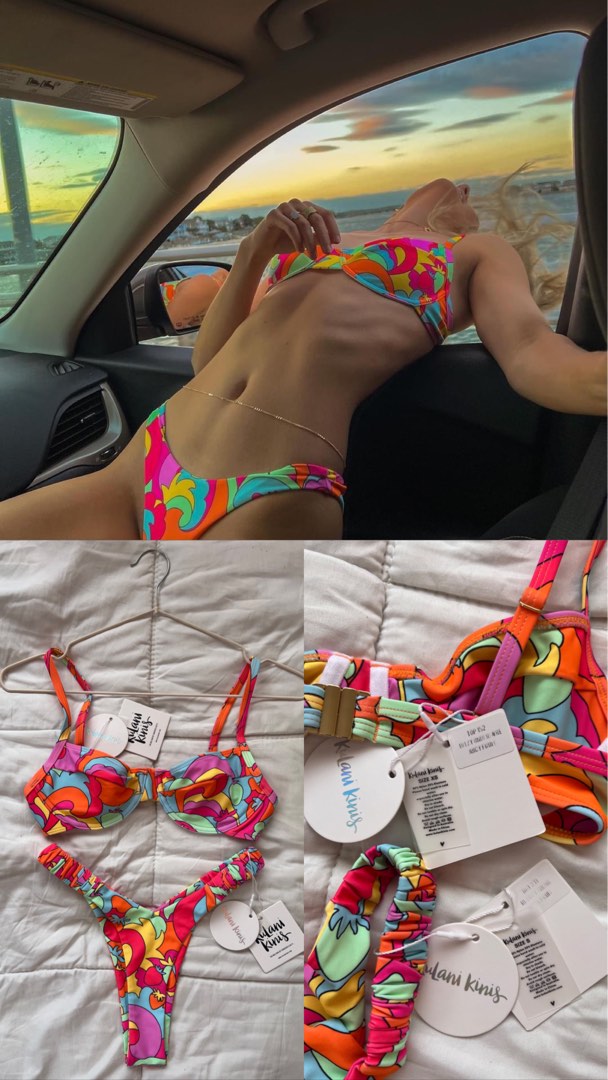 KULANI KINIS Ditzy Underwire Juicy Fruit / Retro Thong Juicy Fruit, Women's Fashion, Swimwear ...