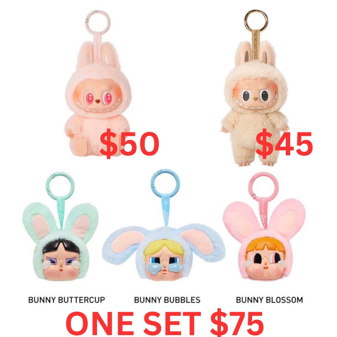 LABUBU V1 V2 CRYBABY BUNNY POWERPUFF, Hobbies & Toys, Toys & Games on ...