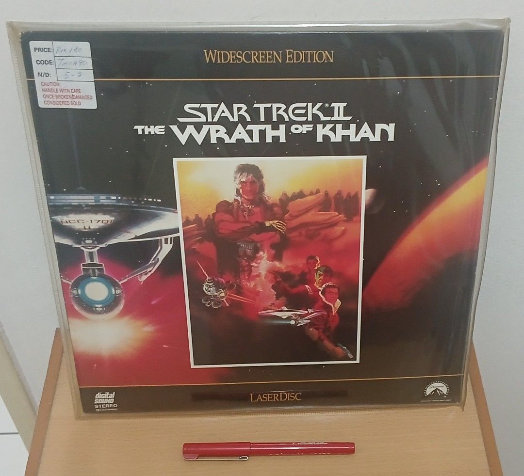Laser Disc: Star Trek - The Wrath of Khan, TV & Home Appliances, TV & Entertainment, Blu-Ray ...