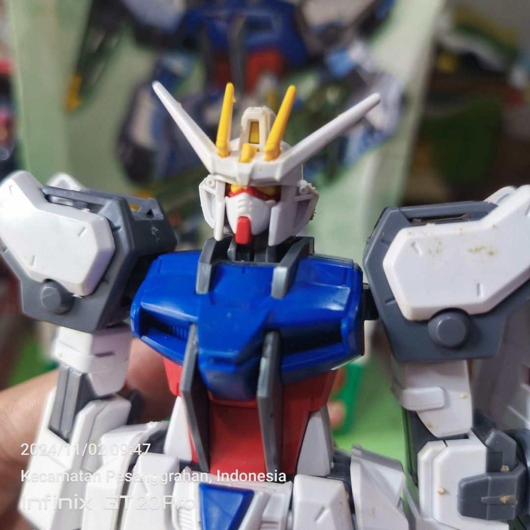 Launcher Strike Gundam Mobile Suit Gundam SEED GAT-X105 1/100, Barang ...