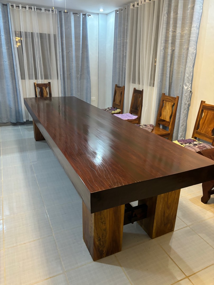 Magkuno solid table, Furniture & Home Living, Furniture, Tables & Sets ...