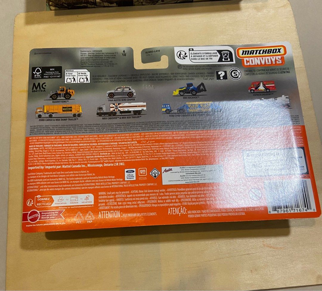 Matchbox Convoy Mini Cooper 1964 Austin box trailer similar Hotwheels ...