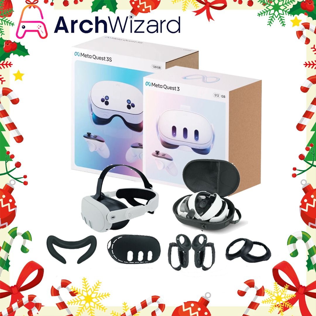 Meta Quest 3 & Meta Quest 3S Accessory Bundle - MQ3 MQ3S Accessory Bundle - Mixed Reality VR ...