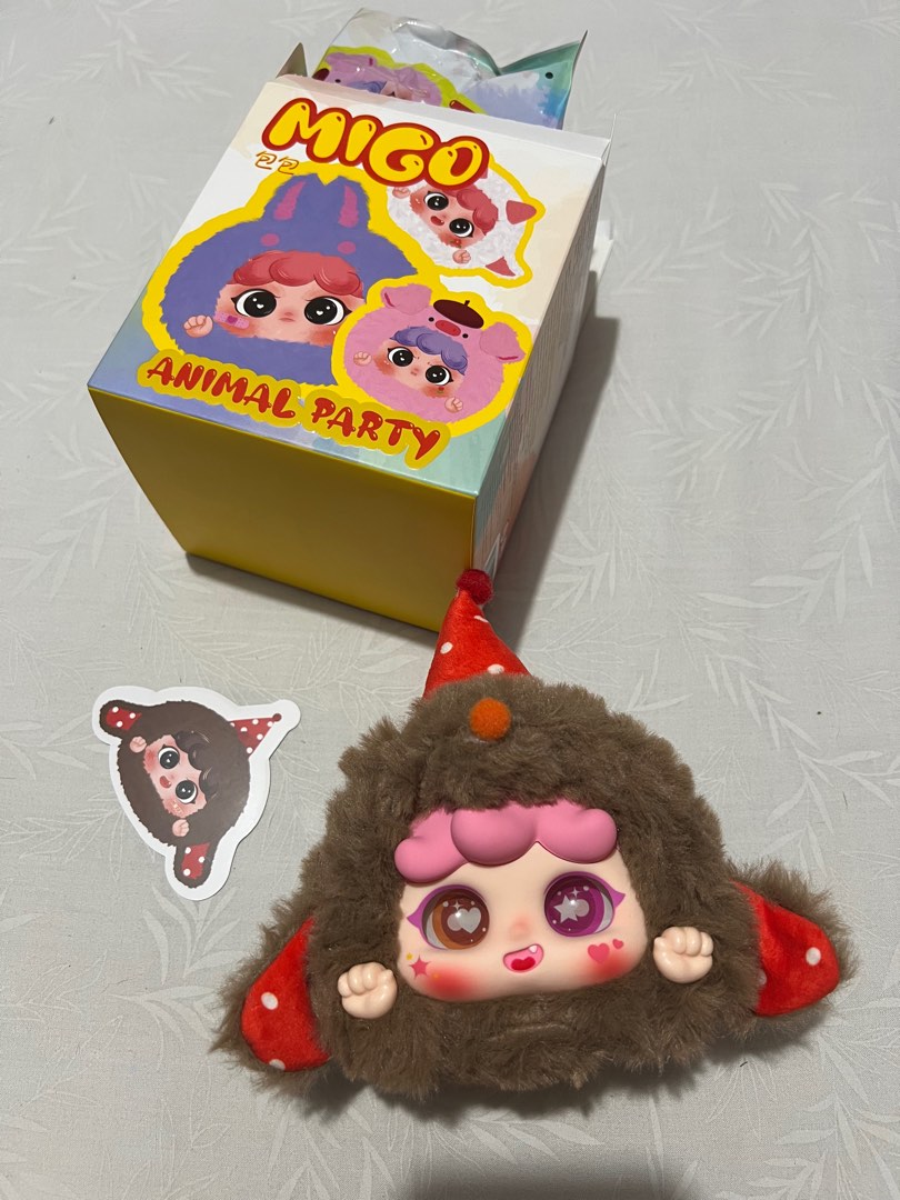 Migo Animal Party Zipper head - Rare Eyes, Hobbies & Toys, Toys & Games ...