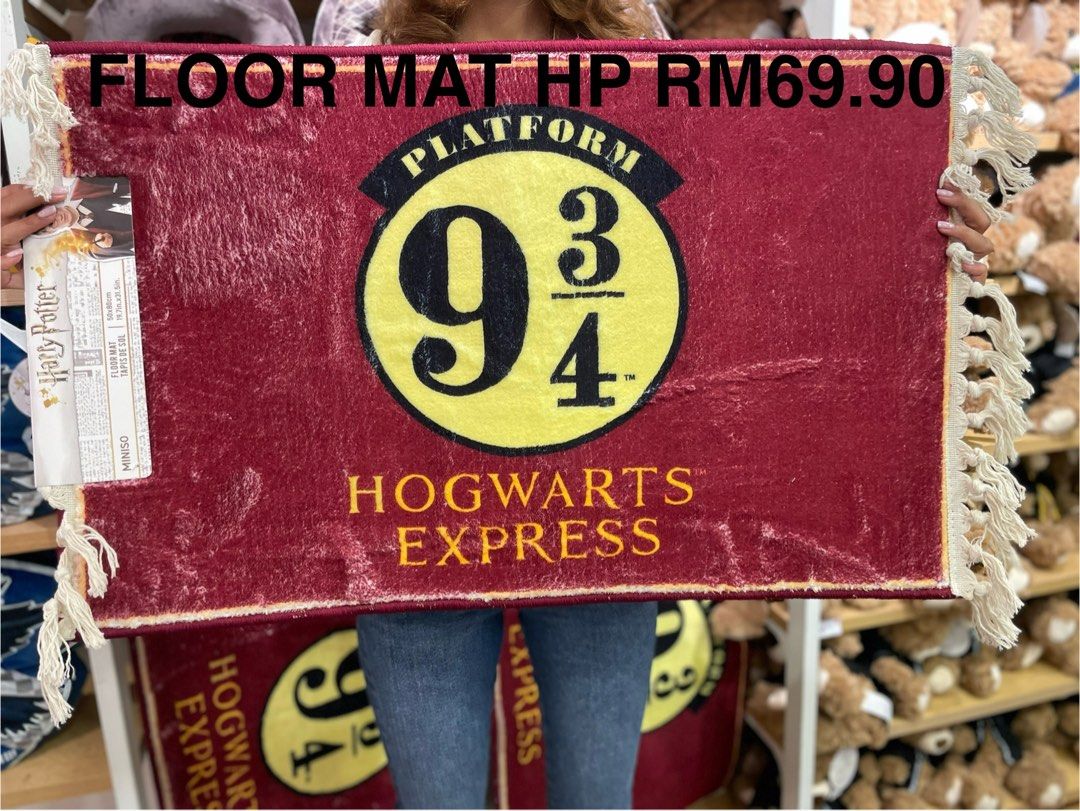 MINISO x HARRY POTTER FLOORMAT, Furniture & Home Living, Home Decor ...