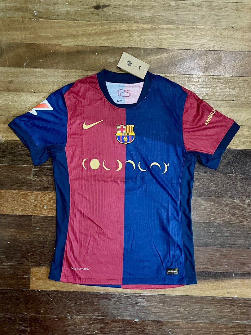 Nike Barcelona FC x Coldplay 24/25 football home kit, Men's Fashion ...