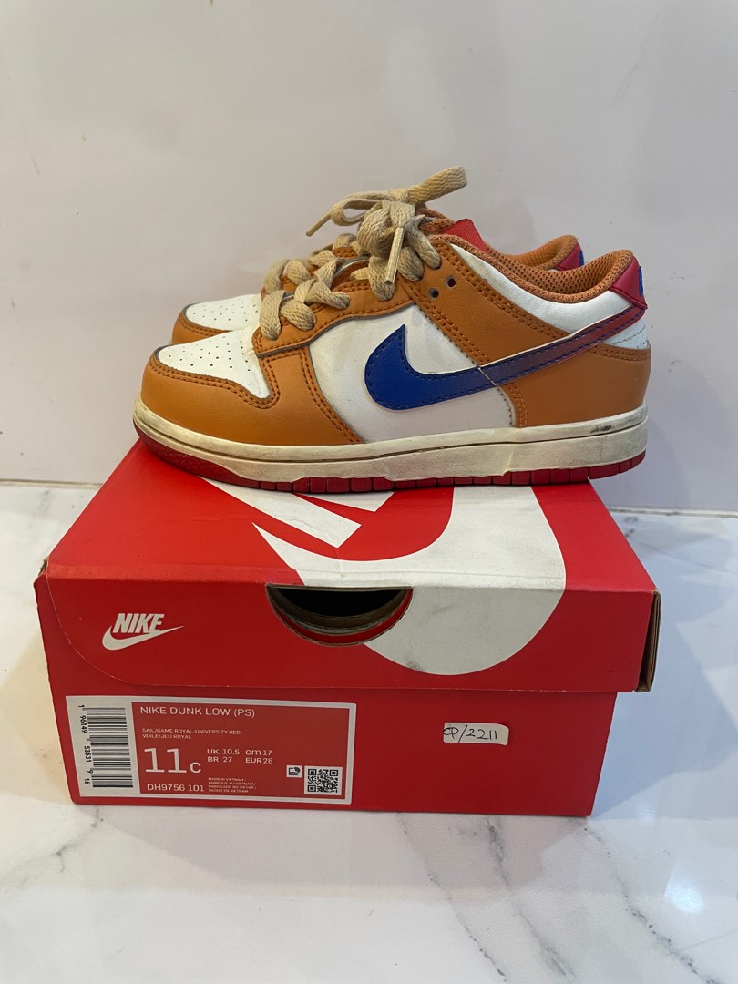Nike Dunk low - Game royal universal red sail, Bayi & Anak, Baju Anak ...