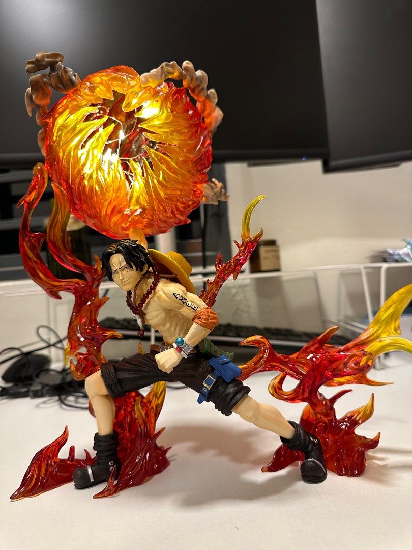 One Piece Portgas D Ace Action Figure With Lights (30cm), Hobbies ...