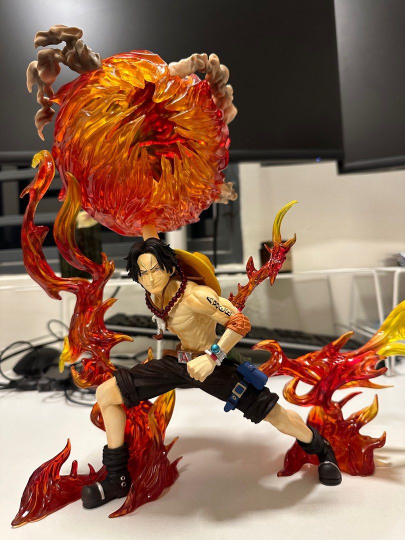 One Piece Portgas D Ace Action Figure With Lights (30cm), Hobbies ...