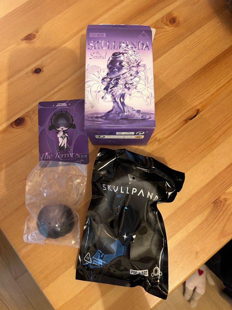 POP MART 泡泡瑪特, 全新 SKULL PANDA “THE SOUND” 系列 THE TERROR, 興趣及遊戲, 玩具 & 遊戲 ...