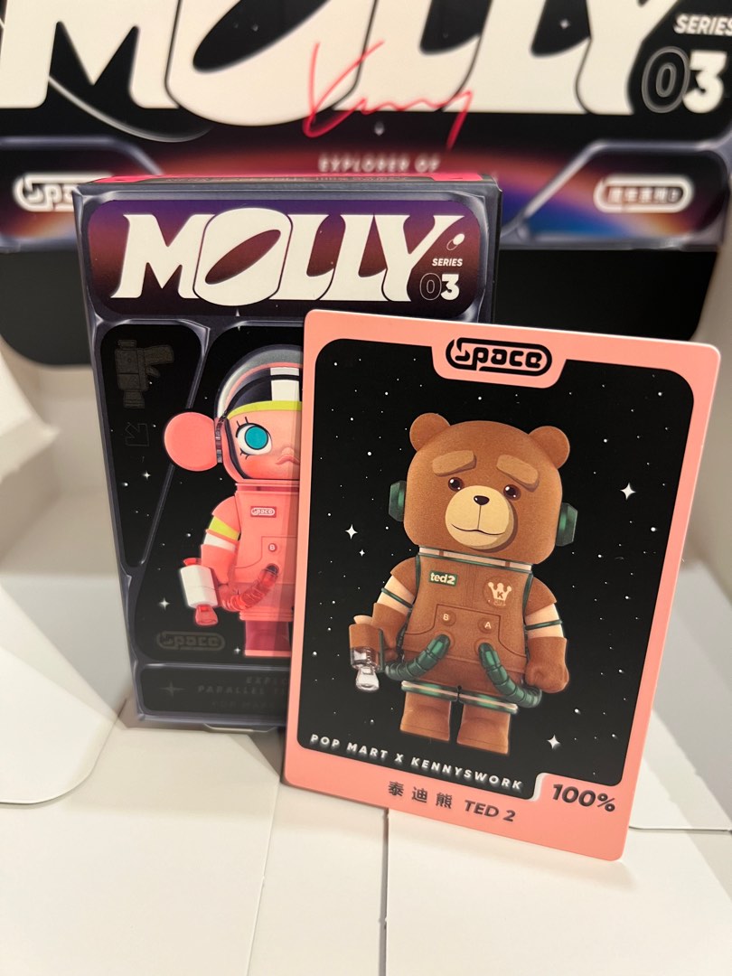 [POP MART] Space Molly Version 3 - Ted 2, Hobbies & Toys, Toys & Games ...