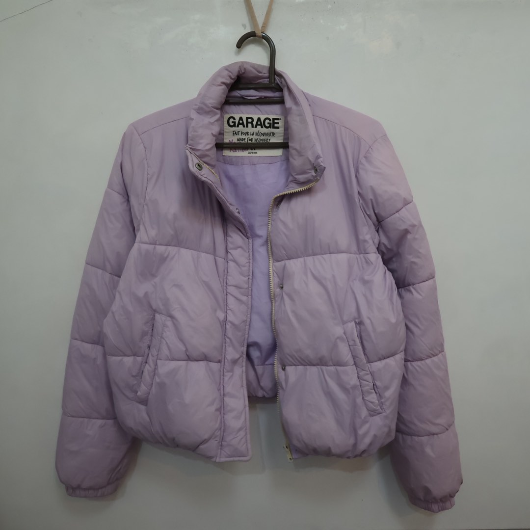 Purple Lavender Lilac Puffer Jacket, Women's Fashion, Coats, Jackets ...