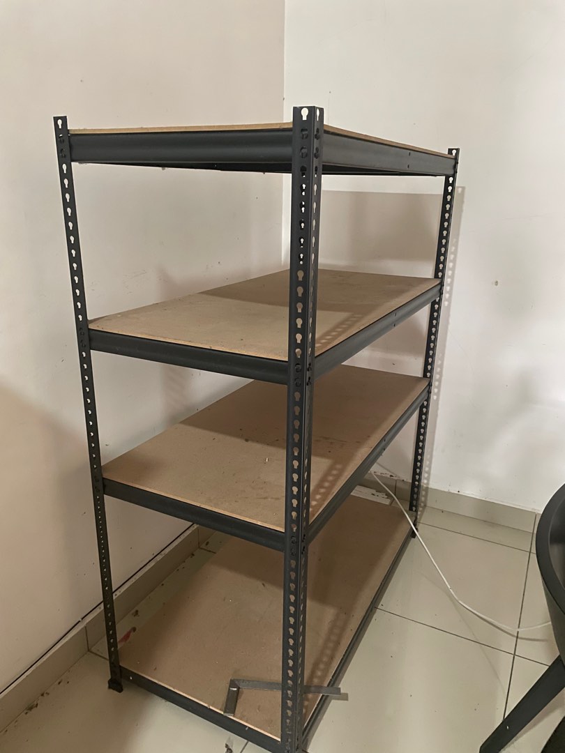 Rak/rack besi barang 4tingkat, Furniture & Home Living, Furniture ...