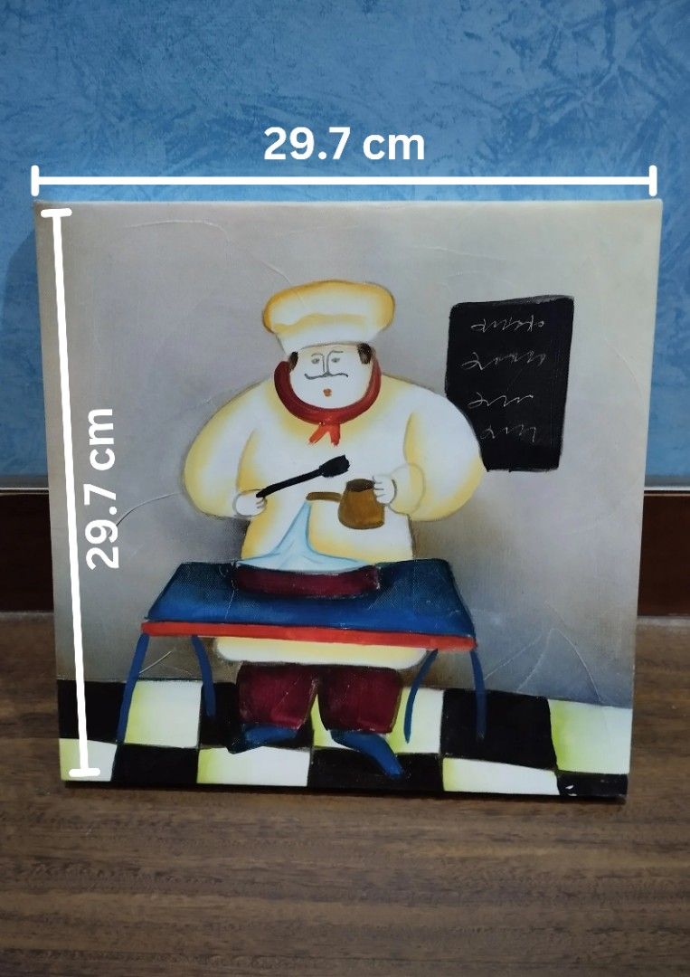 Set Lukisan Chef Kartun - Sentuhan Keceriaan untuk dapur anda ...