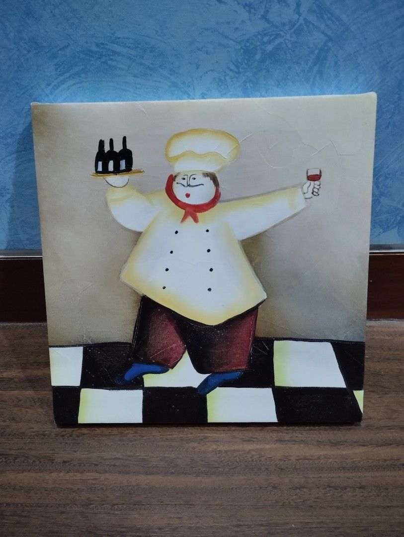 Set Lukisan Chef Kartun - Sentuhan Keceriaan untuk dapur anda ...